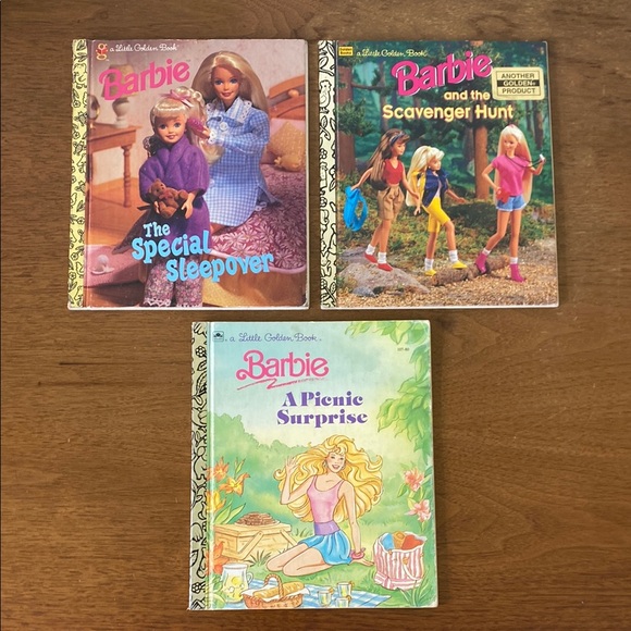 Barbie | Toys | Barbie Vintage 9s Little Golden Books Set Of 3 | Poshmark